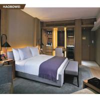 China Eco Friendly Lacquer Hotel Bedroom Furniture Set King Size Wood Bed for sale