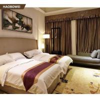 China Eco Friendly Lacquer Hotel Bedroom Furniture Set King Size Wood Bed for sale