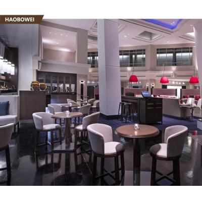 China Luxury Wood Hotel Dining Chairs and Tables Set Customizable for 3 to 5 Star Standards for sale