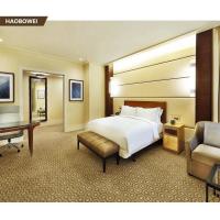 China Panel Wood Full Bedroom Furniture Set for Marriott Hotel Motel Custom Size for sale