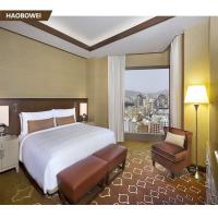 China Wooden Hotel Guest Room Bedroom Furniture Set with Headboard Customizable Size for sale