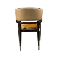 China Customized Solid Wood Dining Room Chair with Armrest 600mm Seat Width Hotel Furniture for sale