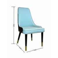 China Modern Leather Dining Chair with Armrest 540mm x 640mm x 960mm for Home Hotel for sale