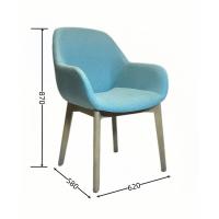 China Custom Fabric Solid Wood Dining Chair 620mm 580mm 870mm for Hotel Use for sale