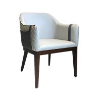 China Customizable Solid Wood Armrest Dining Chair 630mm x 600mm x 820mm for Hotel and Home Use for sale