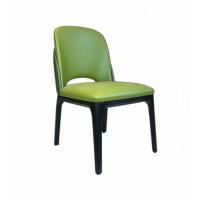 China Indoor Dining Room Ash Wood Leather Chair Without Armrest 500mm 600mm 850mm for sale
