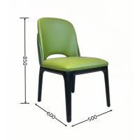 China Indoor Dining Room Ash Wood Leather Chair Without Armrest 500mm 600mm 850mm for sale