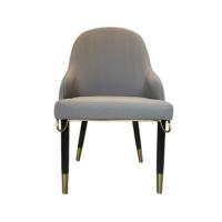 China Solid Wood Leather Dining Chair 580mm x 640mm x 940mm for Hotel Home Custom for sale