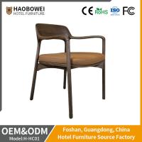 China Solid Wood Dining Chair with Curved Backrest Ash Wood 615mm x 560mm x 800mm for Hotel Restaurant Home for sale