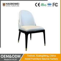 China Medium Back Leather Dining Chair 640mm 560mm 870mm for Home Hotel Restaurant OEM for sale