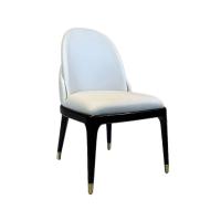 China Medium Back Leather Dining Chair 640mm 560mm 870mm for Home Hotel Restaurant OEM for sale