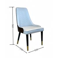 China Customized PU Leather Solid Wood Dining Chair 590mm 550mm 960mm for Hotel for sale