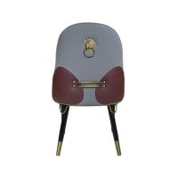 China Hotel Solid Wood Leather Dining Chair Without Armrest 580mm 640mm 940mm for sale