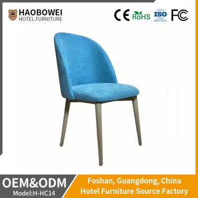 China Northern Europe Solid Wood Fabric Dining Chair Curved Backrest 500mm Seat Width OEM ODM for sale