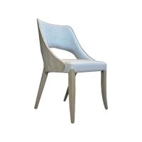 China Modern Solid Wood Leather Fabric Dining Chair 540mm Seat Height for Hotel Restaurant for sale