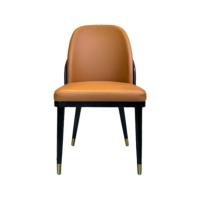China Solid Wood Dining Chair with Curved Backrest for Hotel Restaurant Home 520mm for sale