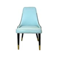 China Modern Ash Wood Frame Leather Dining Chair with Armrest 540mm 640mm 960mm for sale