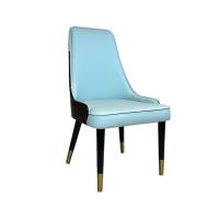 China Modern Ash Wood Frame Leather Dining Chair with Armrest 540mm 640mm 960mm for sale