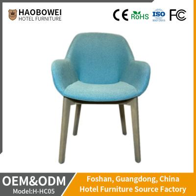 China Fabric Dining Room Chair for Hotel Furniture Northern Europe Solid Wood 620mm for sale