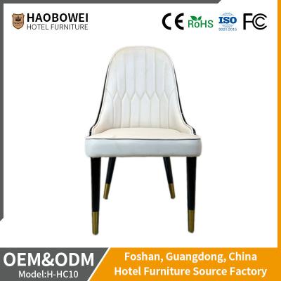 China European Solid Wood Dining Chair with Solvent-Free Leather 550mm Seat Width Hotel Restaurant Furniture for sale
