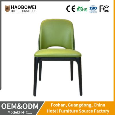 China Ash Wood PU Leather Dining Chair 500mm x 600mm x 850mm for Hotel Restaurant for sale