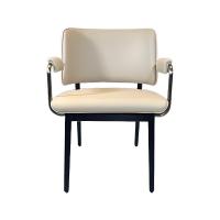 China ODM Ash Wood Hotel Dining Chair Leather Quilted 650mm Seat Height for Party for sale