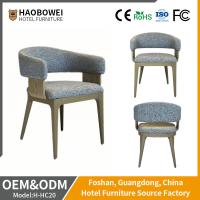 China Solid Wood Fabric Dining Chair Ash Wood Frame 600mmx560mmx770mm Hotel Restaurant Furniture for sale