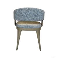 China Solid Wood Fabric Dining Chair Ash Wood Frame 600mmx560mmx770mm Hotel Restaurant Furniture for sale