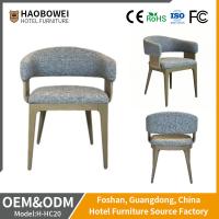 China Solid Wood Fabric Hotel Dining Chair 600mm x 560mm x 770mm for Restaurant Banquet for sale