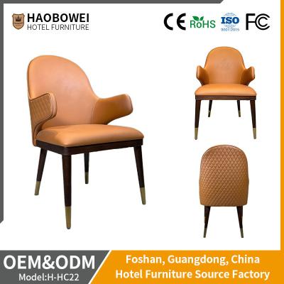 China Leather Back Dining Chair for Hotel Restaurant Furniture OEM Custom 560x650x910mm for sale