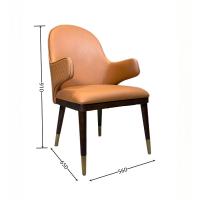 China Luxury PU Leather Hotel Dining Chair 560x650x910mm Ash Wood Frame ODM for sale