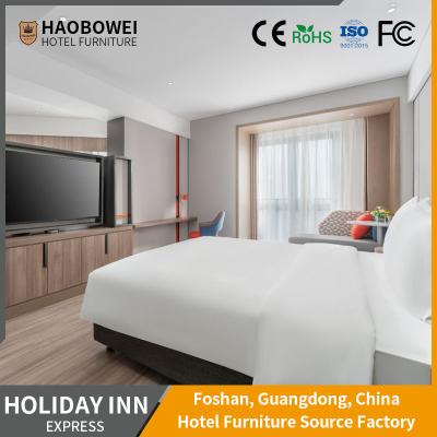China Three Star Resort Hotel Bedroom Furniture Set Customizable from Foshan 1100x2300mm for sale
