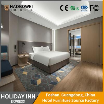 China Ash Wood Frame Solvent Free Anti Fouling Leather King Size Bedroom Furniture Set Custom Hotel for sale