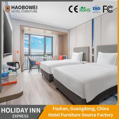 China Modern Luxury Business Hotel Bedroom Set Foshan China Factory E1 Plywood Fireproof Board for sale
