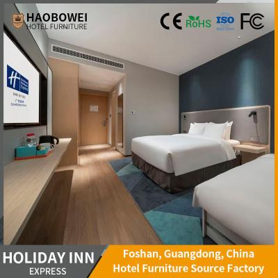 China Ash Wood Frame Three Star Hotel Furniture Set King Size Bedroom Headboard 1200x750mm for sale