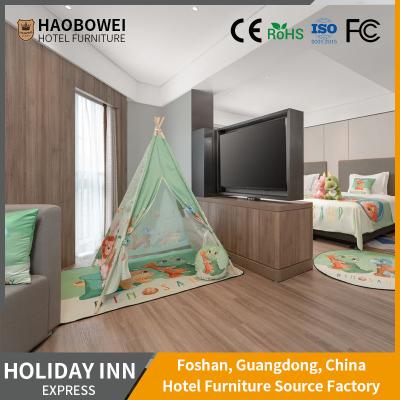 China Custom Hotel King Size Bedroom Furniture Set with 2-Year Warranty 3680mm Headboard for sale