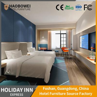 China 3 Star Hotel Double Bedroom Wooden Fabric Headboard Furniture Set 1200x750mm for sale