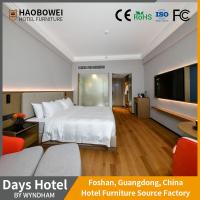 China 4 Star Resort Hotel King Bedroom Furniture Set Wooden Fabric Headboard 1800x2000mm for sale