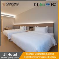 China Modern Resort Hotel Furniture Bed Set 1800x2000mm E1 Grade Board Foshan for sale