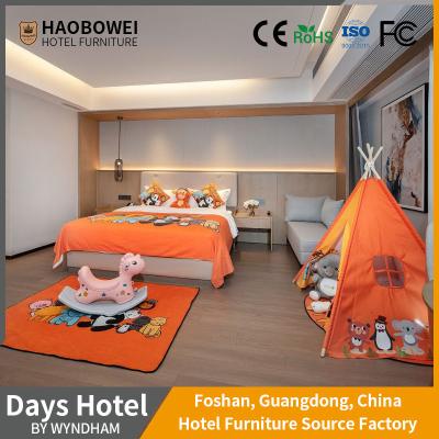 China 4 Star Resort Hotel Standard King Bedroom Furniture Sets 1800x2000mm Bed from Foshan for sale