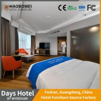 China 4 Star Hotel Bedroom Furniture Set ISO 14184 E1 Grade Plywood 1800x2000mm Bed for sale