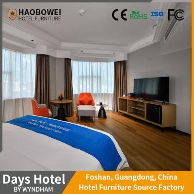 China 4 Star Hotel King Bedroom Furniture Set E1 Grade Plywood Custom Size 1800x2000mm for sale