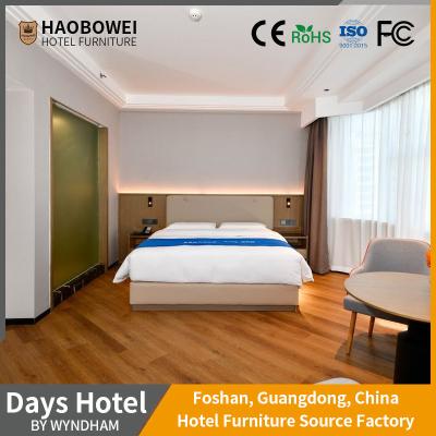 China Wooden Standard King Bedroom Furniture Set with E1 Flame Retardant Plywood 1800x2000mm Bed for sale