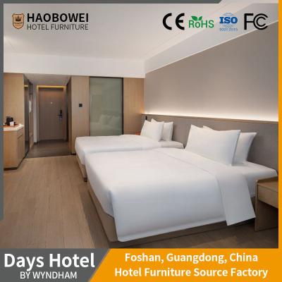China Modern 4-Star Resort Hotel Double Bedroom Set 1800x2000mm Customizable Foshan for sale