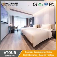 China ATOUR-ZQ Hotel King Size Bedroom Set 5 Year Warranty E1 Plywood Custom for sale