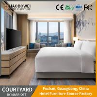 China Curved Backrest King Size Hotel Bedroom Set Marriott Resort Furniture 2400mm Height for sale
