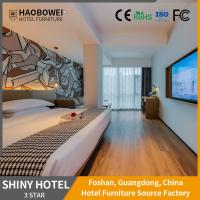 China Modern King Size Bedroom Furniture Set 1500x2000mm E1 Grade Plywood Hotel Use for sale