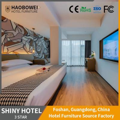 China Modern King Size Bedroom Furniture Set 1500x2000mm E1 Grade Plywood Hotel Use for sale