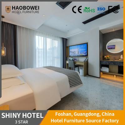 China Custom Three Star Hotel King Size Bedroom Set 1500x2000mm E1 Plywood for sale
