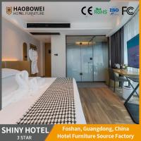 China 3 Star Hotel Standard King Size Bedroom Set with Leather Soft Bag Headboard 2500mm for sale